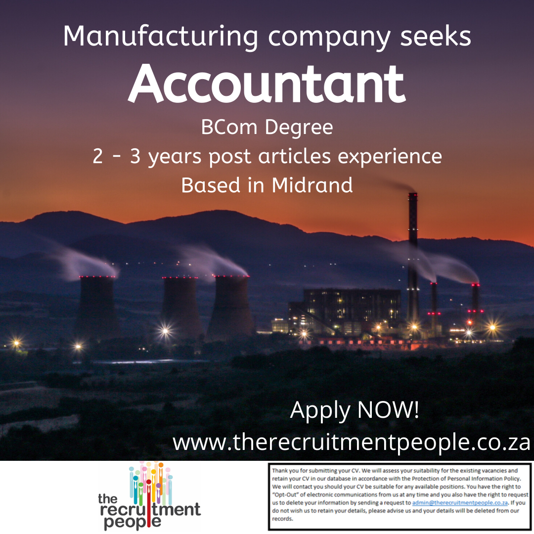 Accountant needed – The Recruitment People